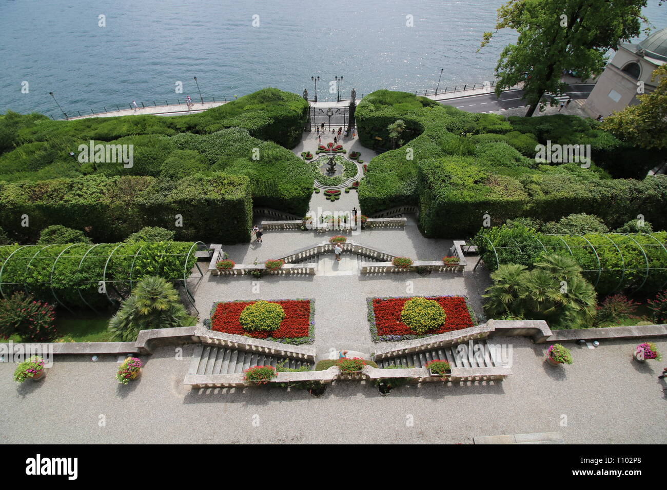 Front castle garden Stock Photo - Alamy