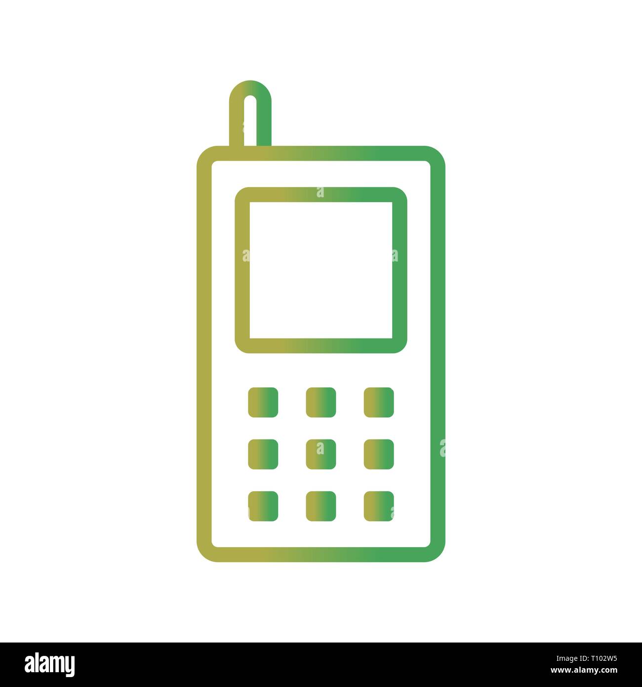 Illustration Cell Phone Icon Stock Photo - Alamy