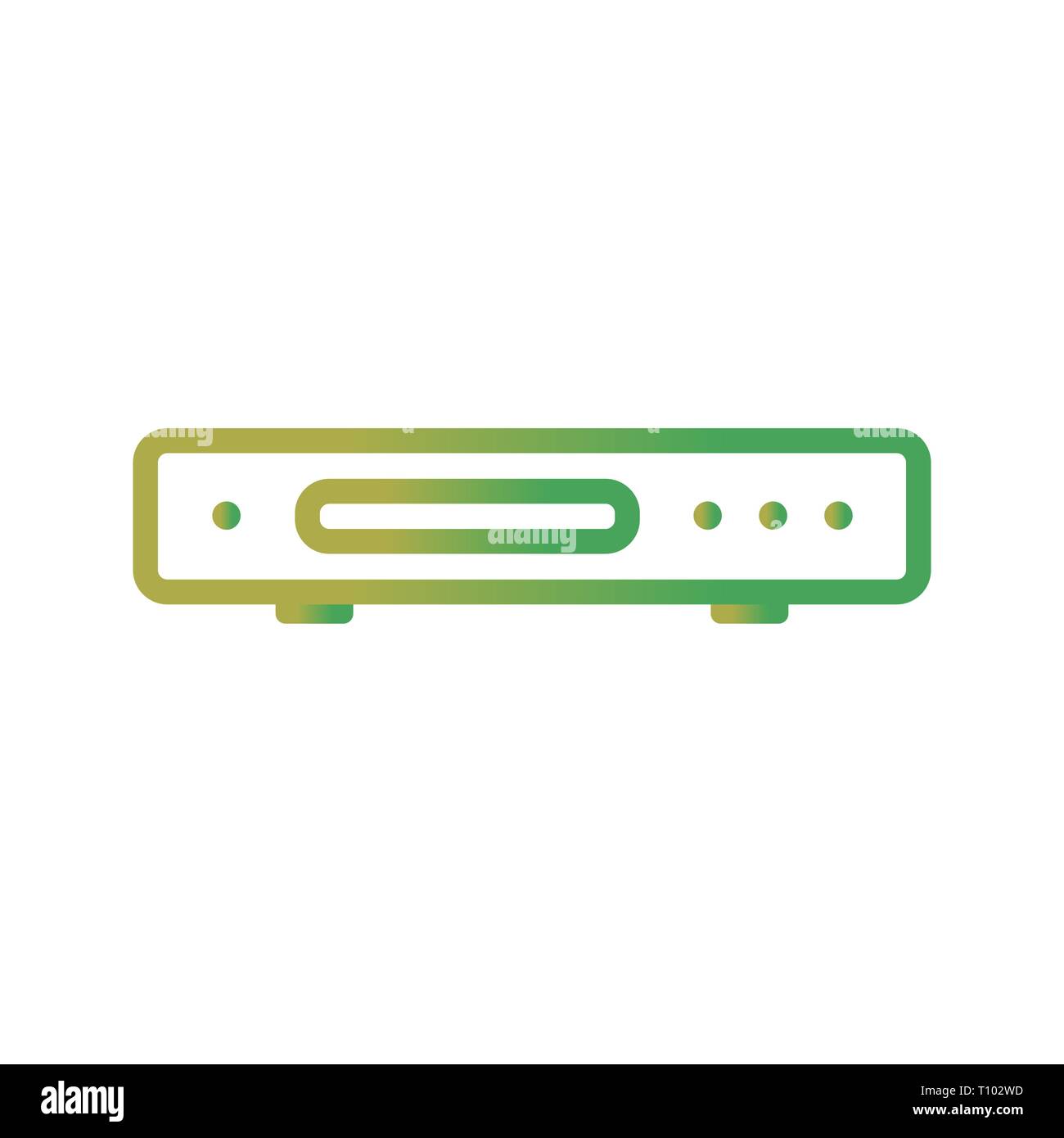 Illustration Dvd Player Icon Stock Photo - Alamy