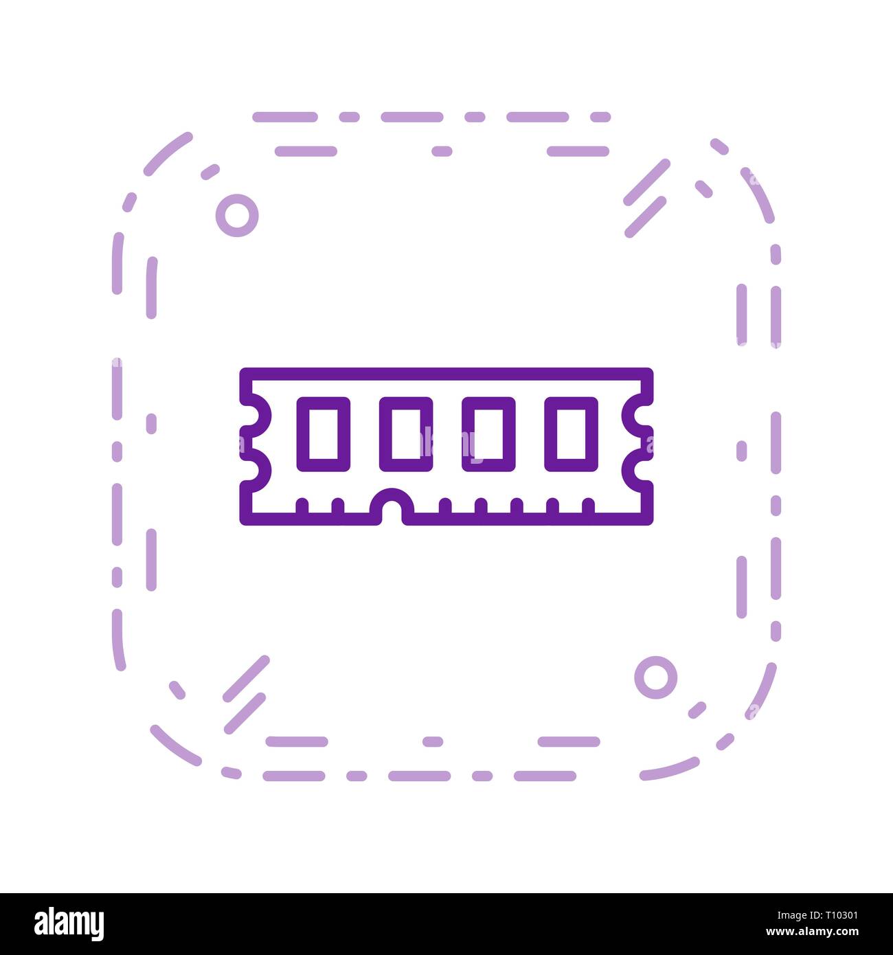 Illustration Ram Icon Stock Photo - Alamy