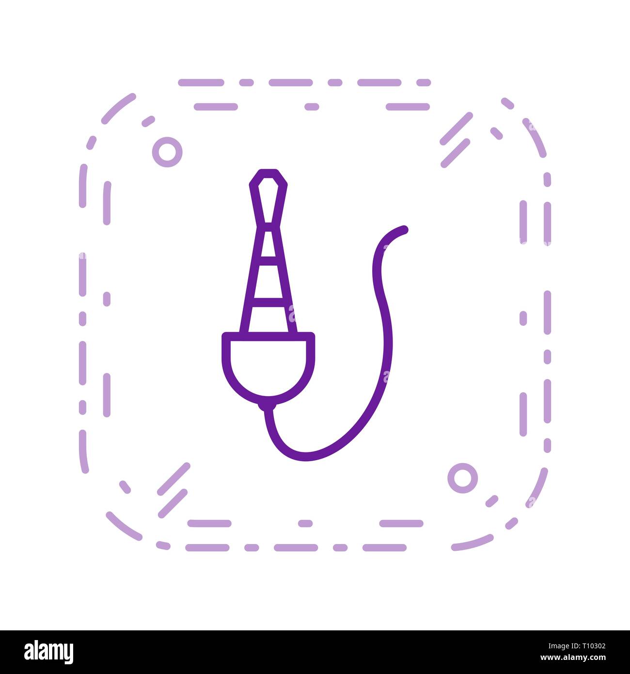 Illustration Cable Cord Icon Stock Photo - Alamy