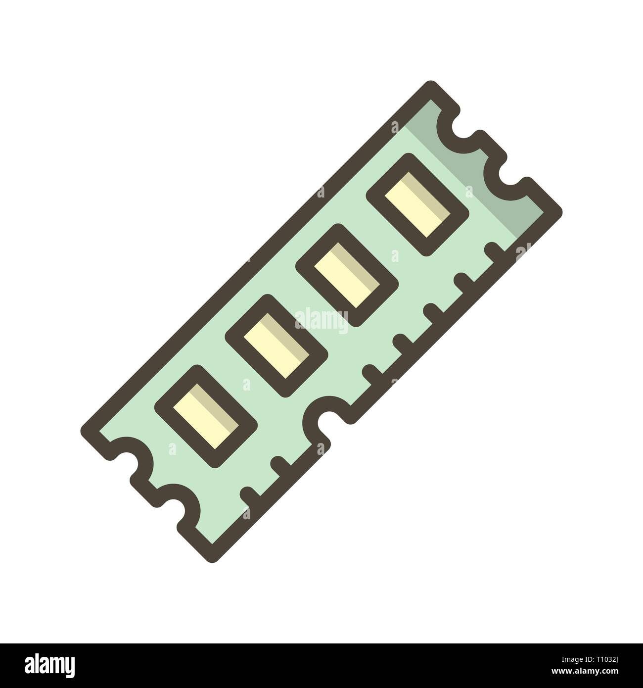 Illustration Ram Icon Stock Photo - Alamy
