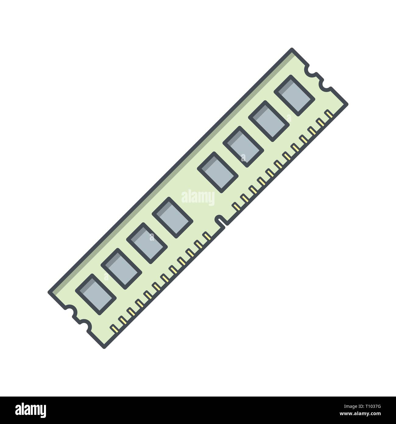 Illustration Ram Icon Stock Photo - Alamy