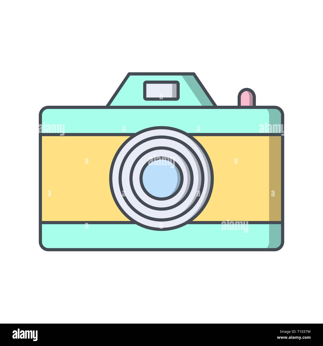 Illustration Camera Icon Stock Photo - Alamy
