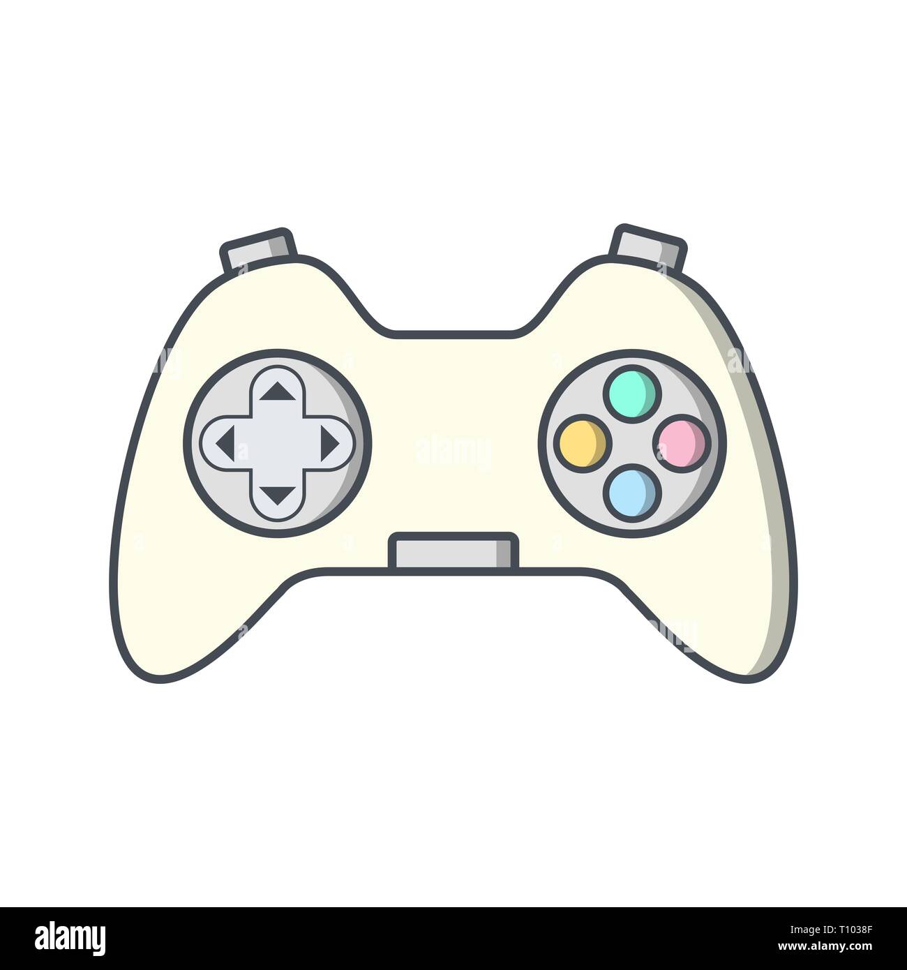 Illustration Control Pad Icon Stock Photo - Alamy