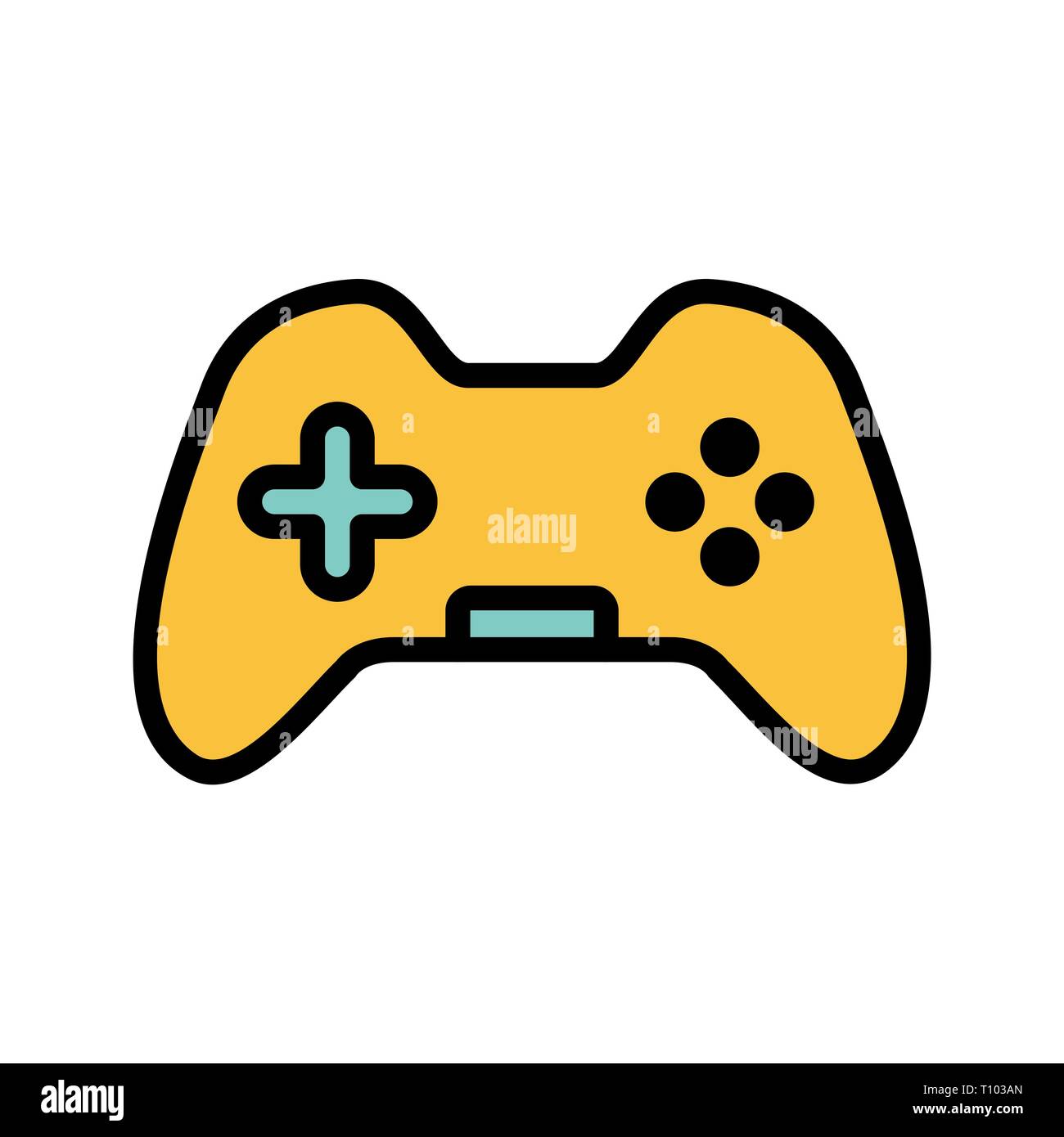 Illustration Control Pad Icon Stock Photo - Alamy