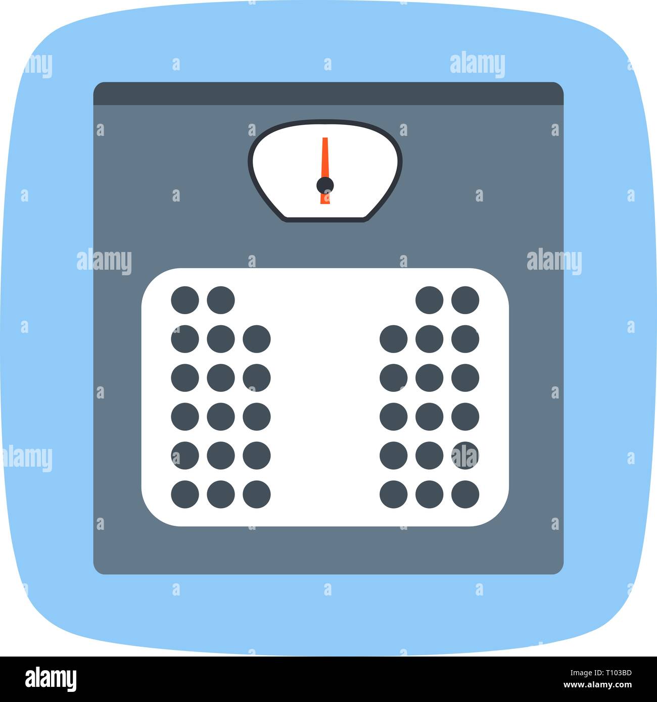 Illustration Weight Machine Icon Stock Photo - Alamy