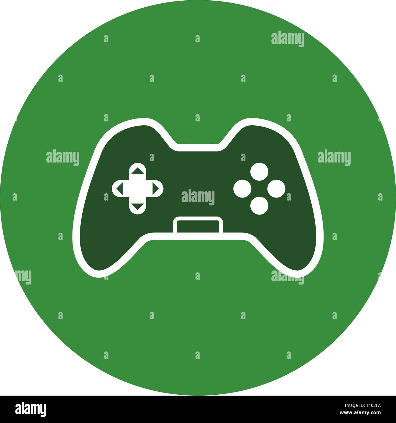 Illustration Control Pad Icon Stock Photo - Alamy