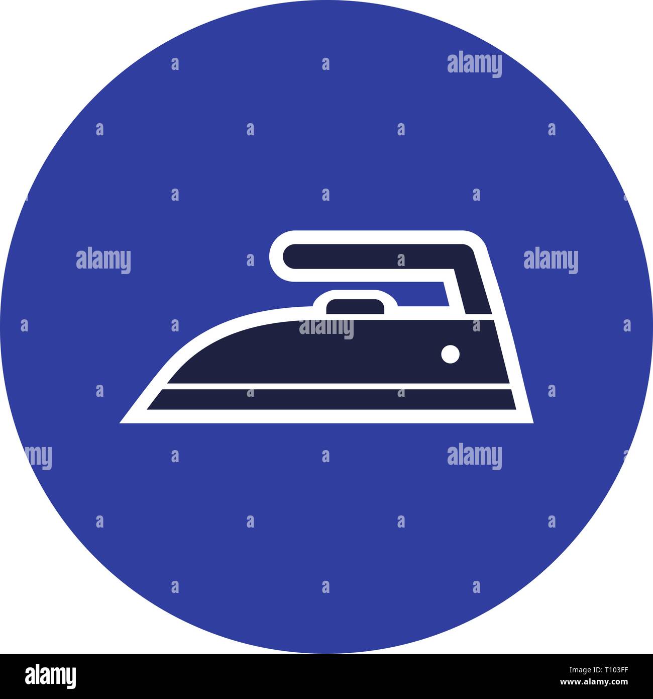 Illustration Iron Icon Stock Photo - Alamy