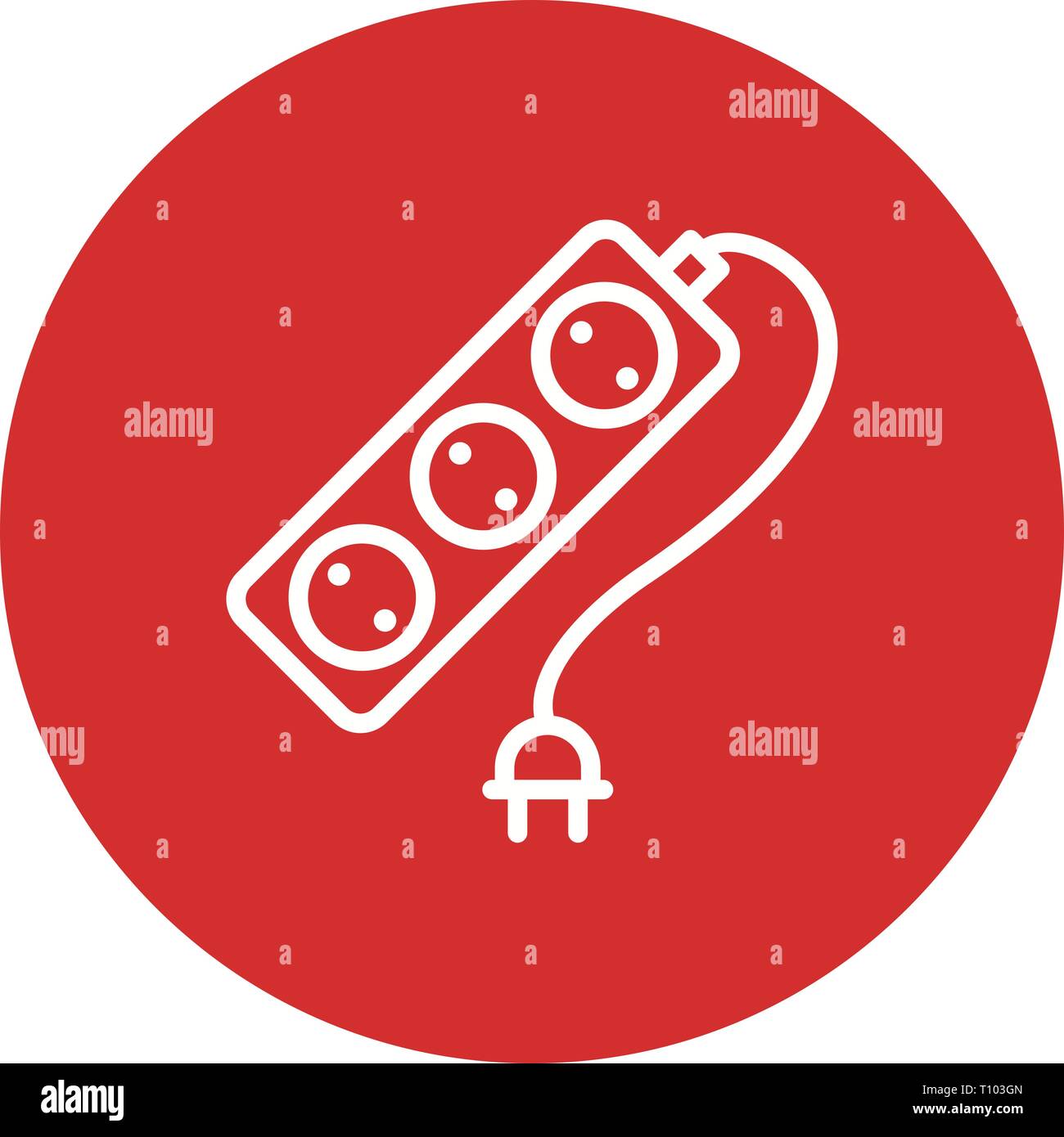 Illustration Extention Cable Icon Stock Photo - Alamy