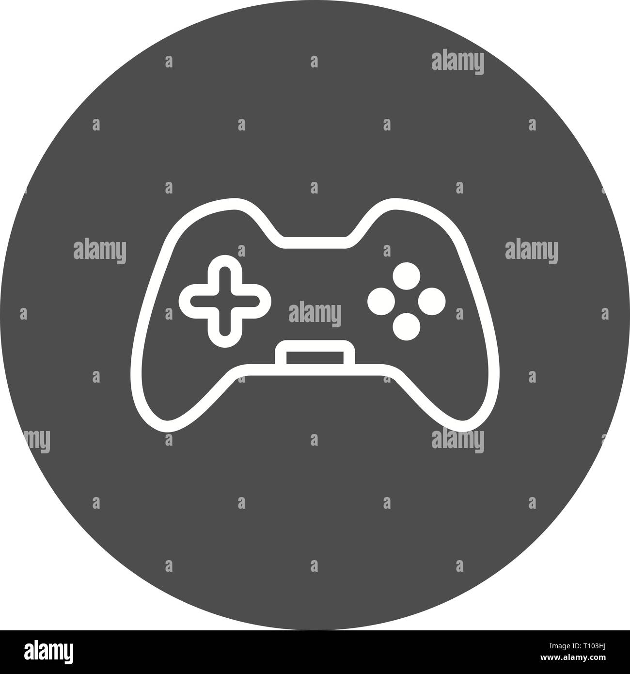 Illustration Control Pad Icon Stock Photo - Alamy