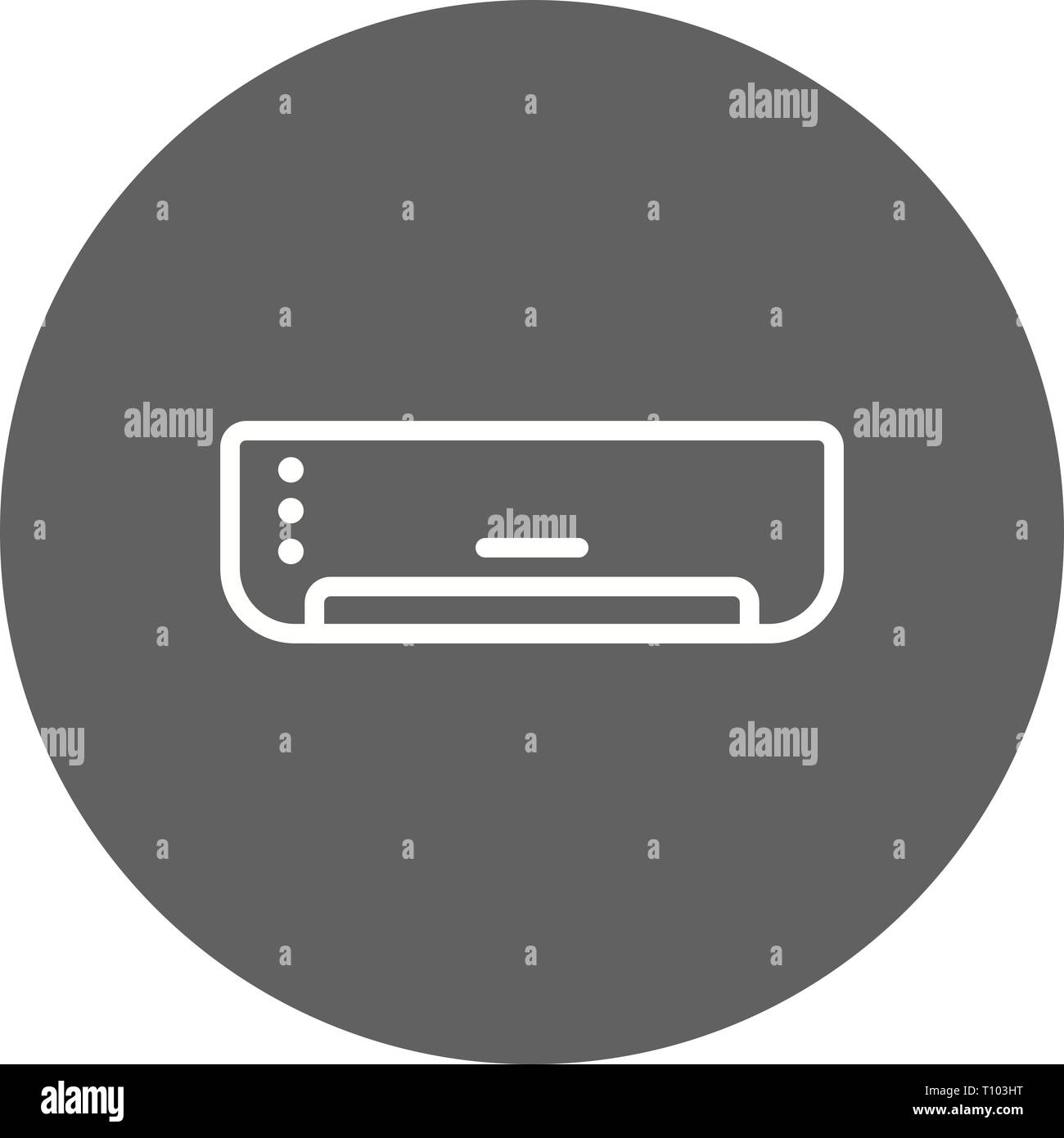 Illustration AC Icon Stock Photo - Alamy