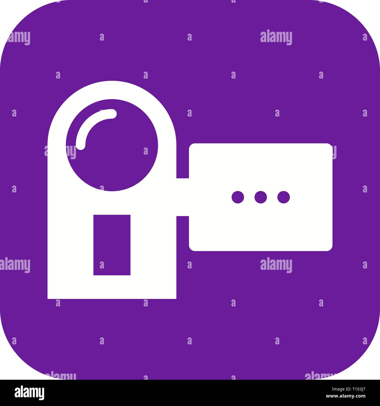 Handycam symbol hi-res stock photography and images - Alamy