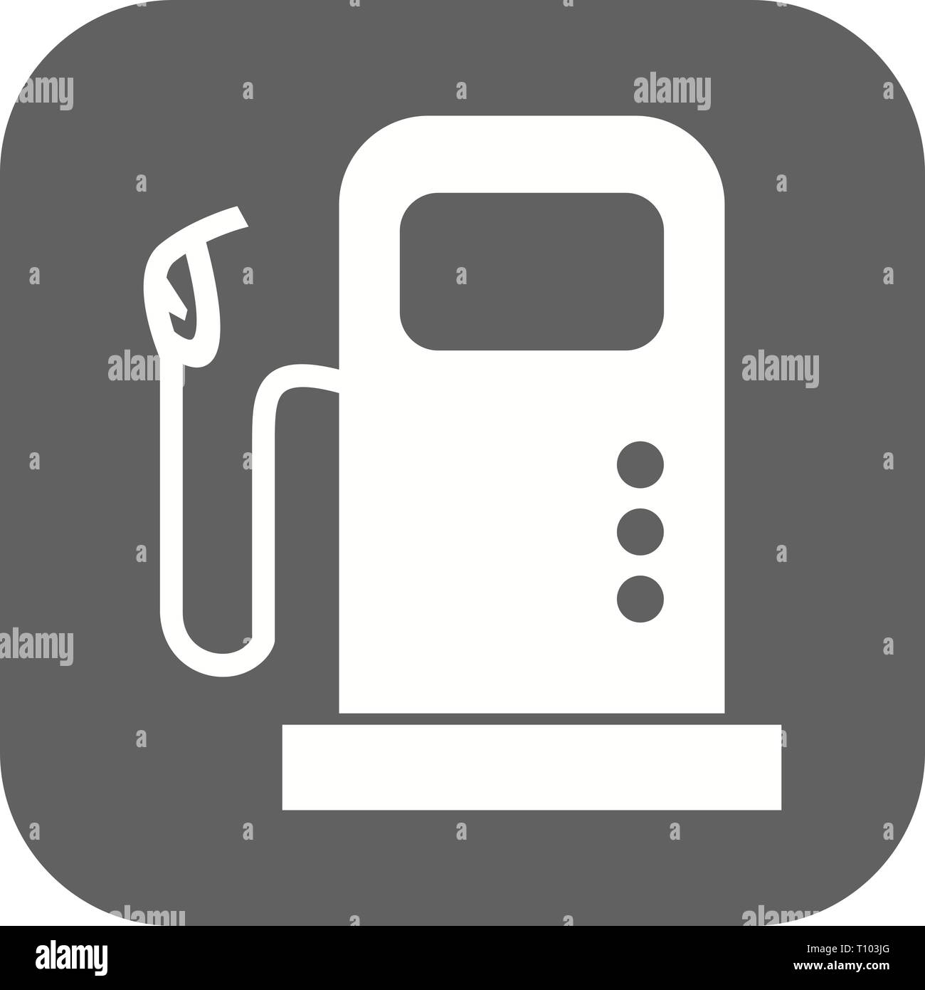 Illustration Fuel Station Icon Stock Photo - Alamy