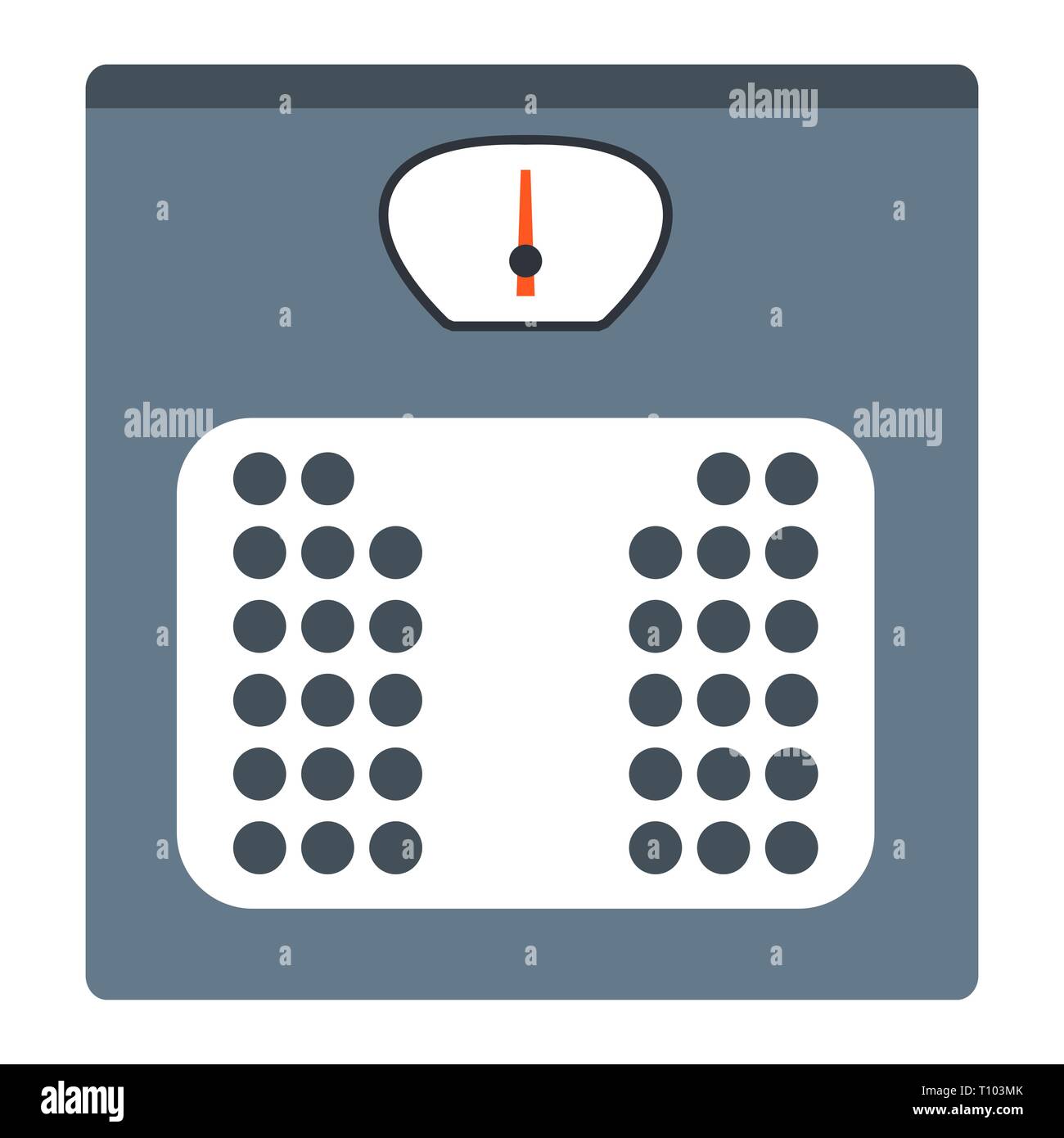 Illustration Weight Machine Icon Stock Photo - Alamy