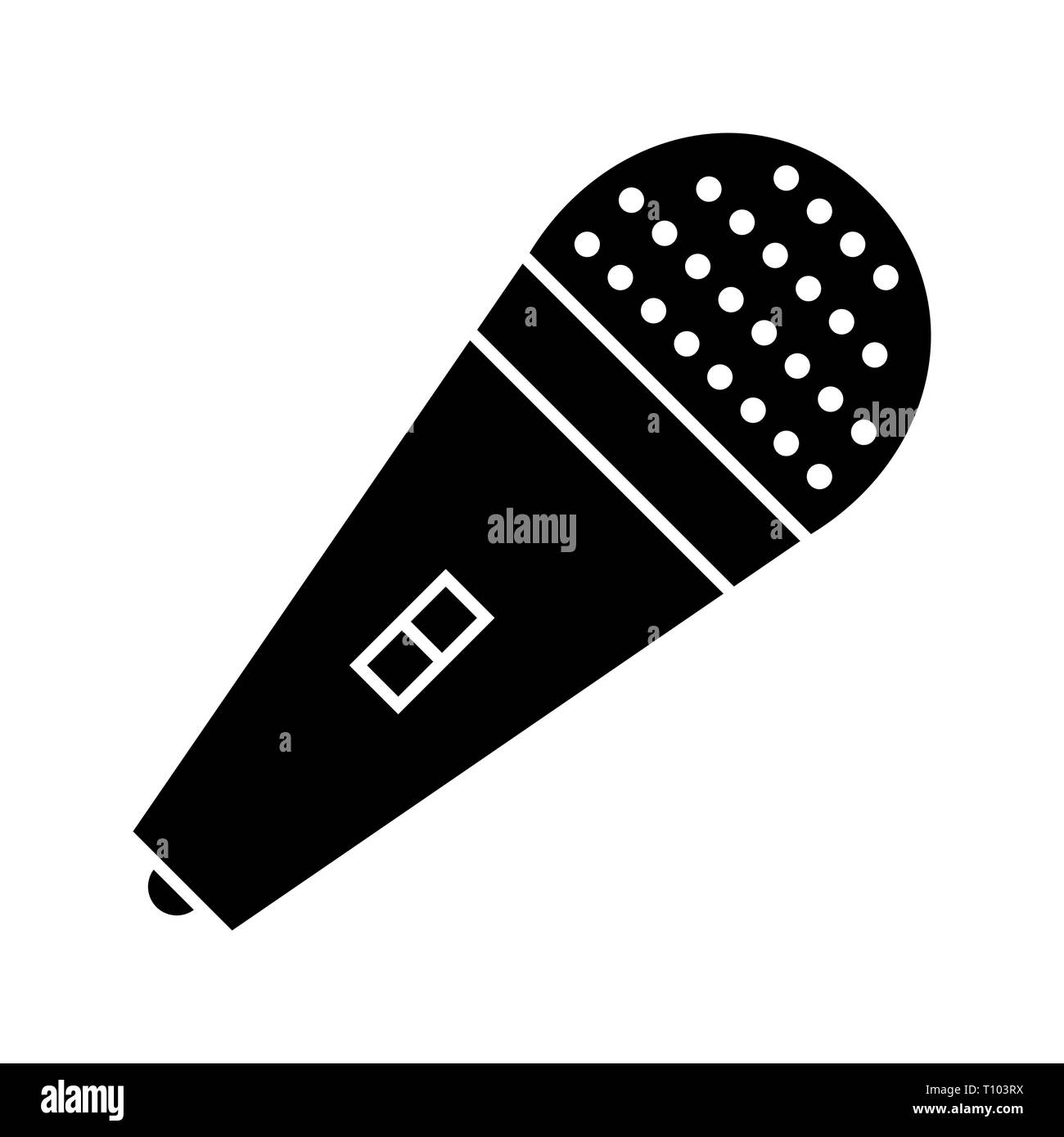 Illustration Mic Icon Stock Photo - Alamy