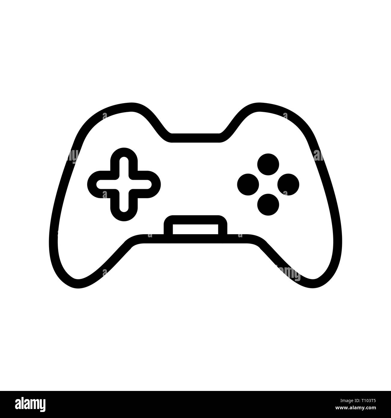 Illustration Control Pad Icon Stock Photo - Alamy