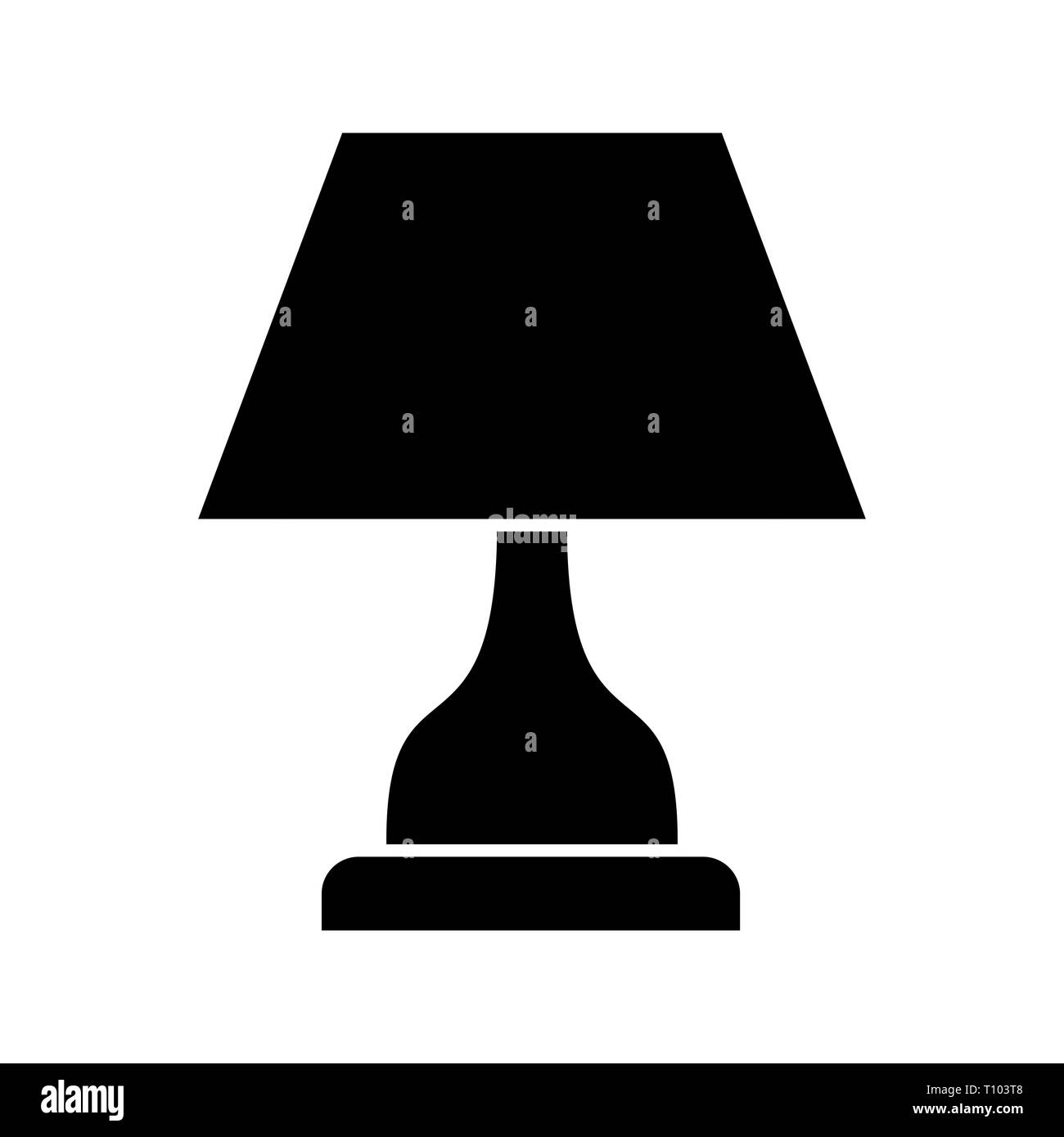 Illustration Lamp Icon Stock Photo - Alamy