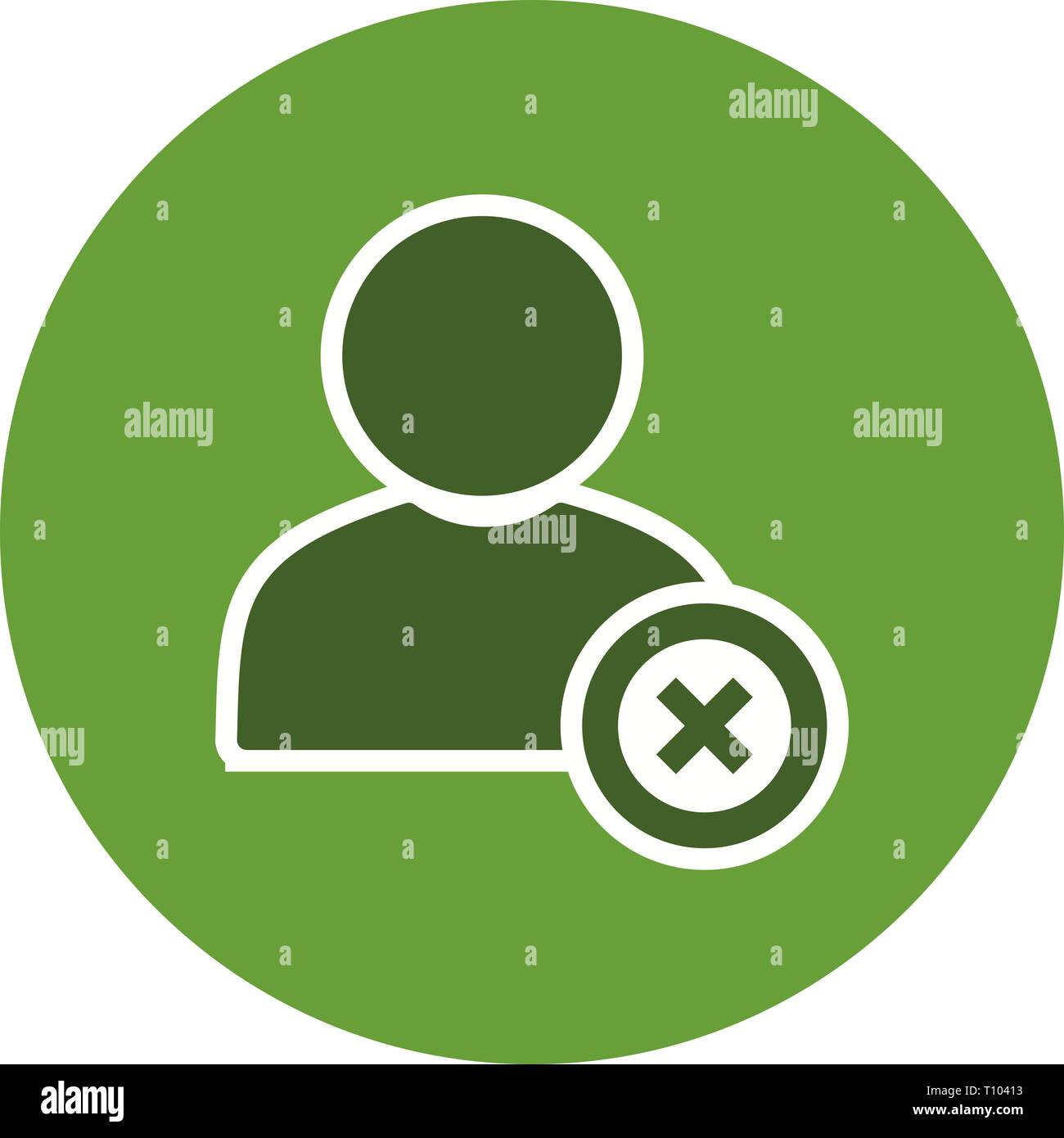 Illustration Remove User Icon Stock Photo - Alamy