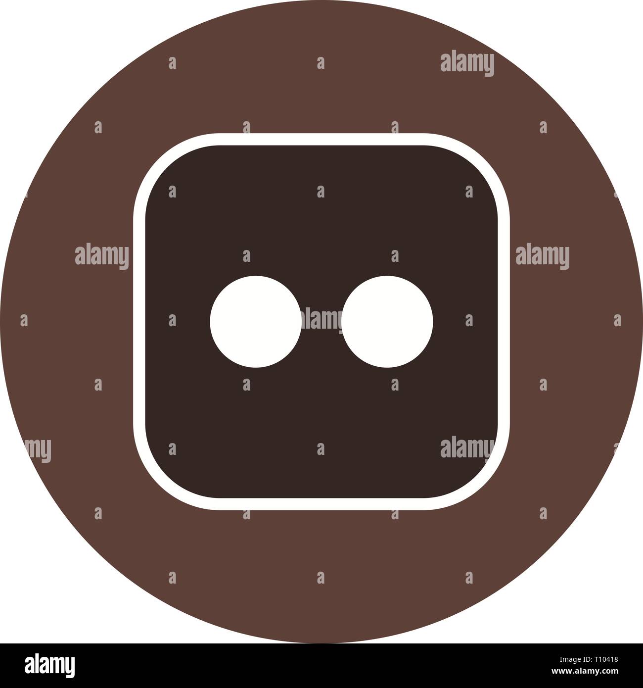 Two dice outline hi-res stock photography and images - Alamy