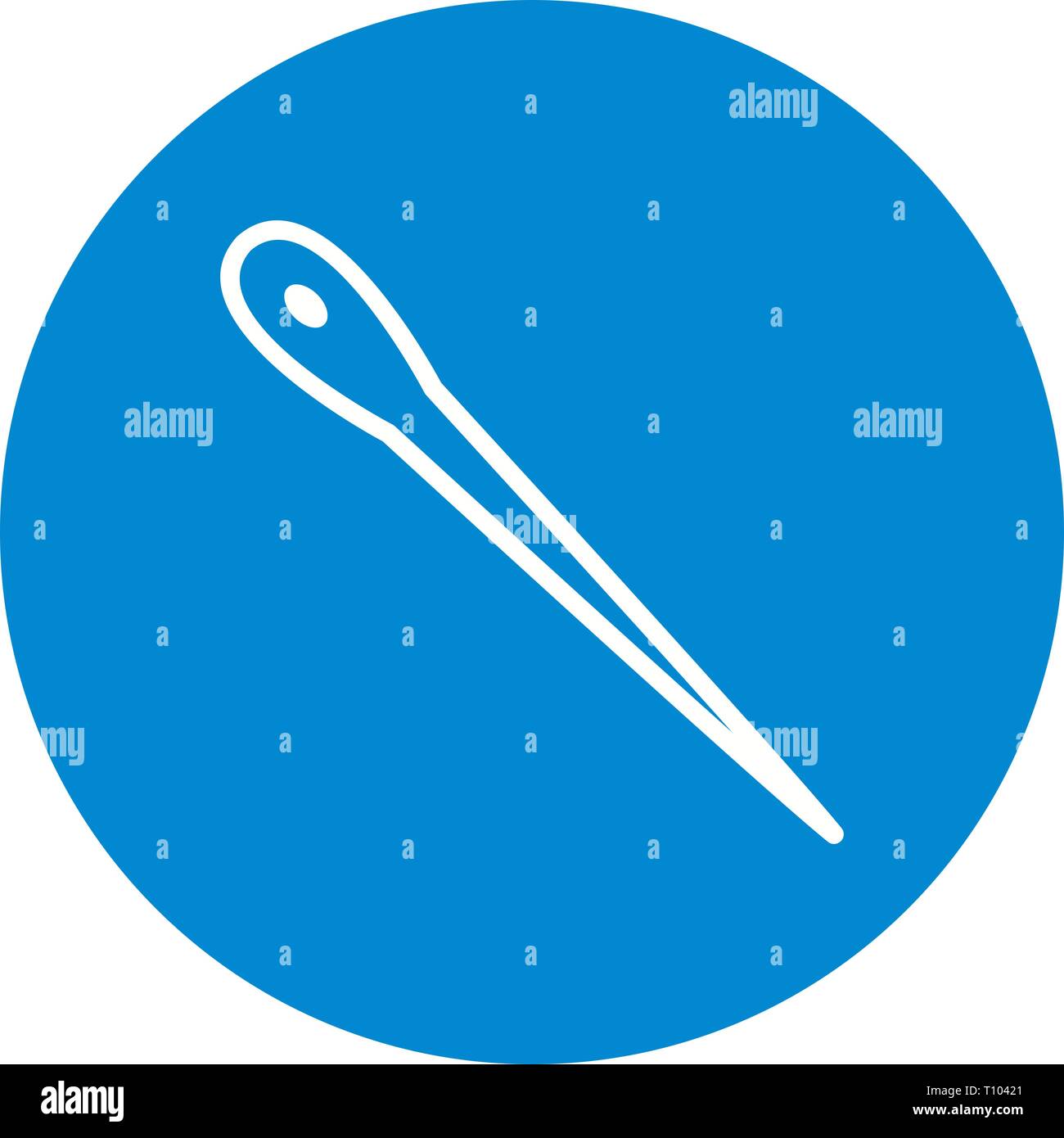 Illustration Needle Icon Stock Photo - Alamy