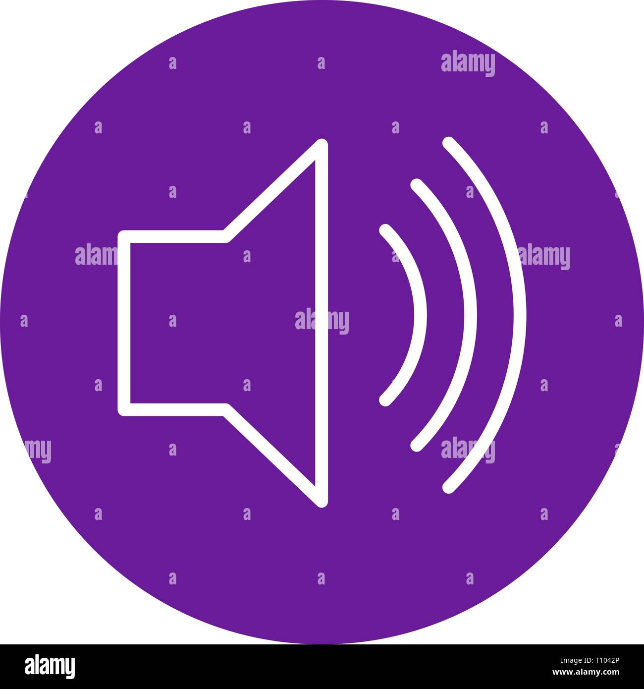 Illustration high Volume Icon Stock Photo - Alamy