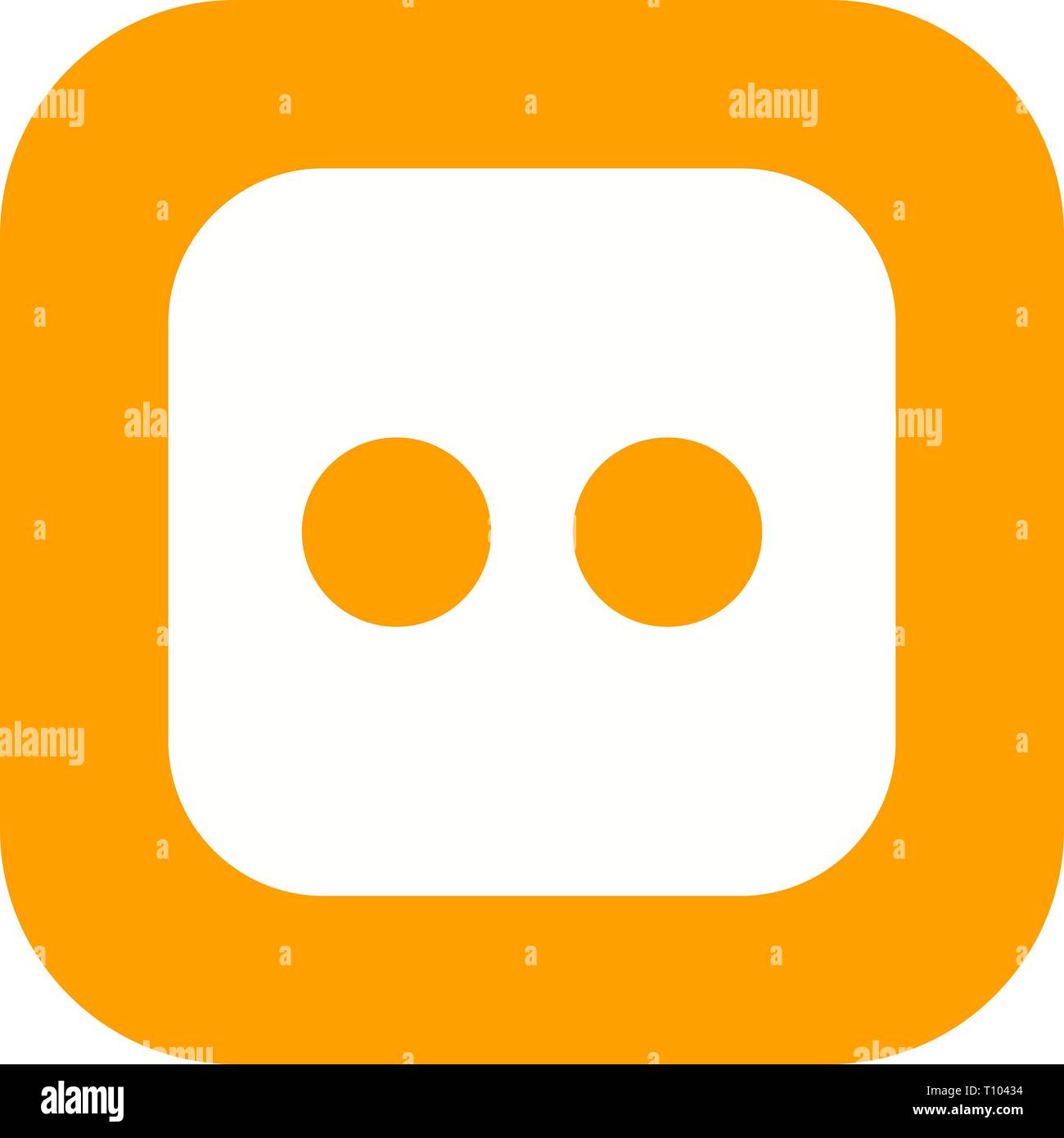 Two dice outline hi-res stock photography and images - Alamy