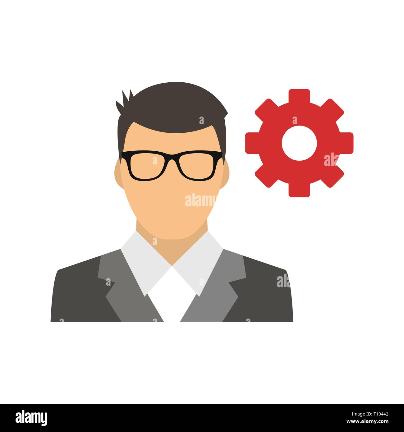 Illustration User Management Icon Stock Photo - Alamy