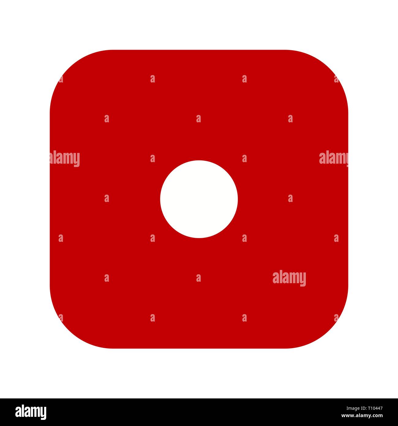 Illustration Dice One Icon Stock Photo - Alamy