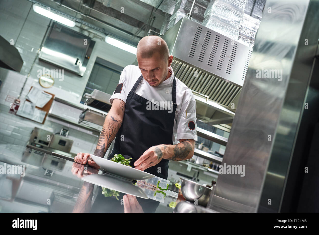 Cuisine bald chef hi-res stock photography and images - Alamy