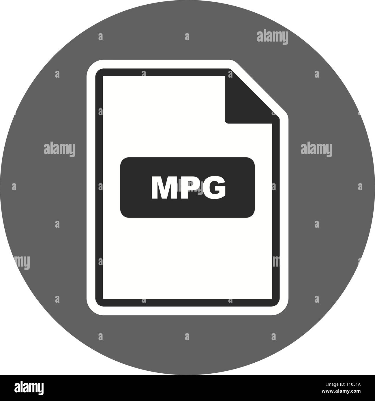 Illustration MPG Icon Stock Photo - Alamy