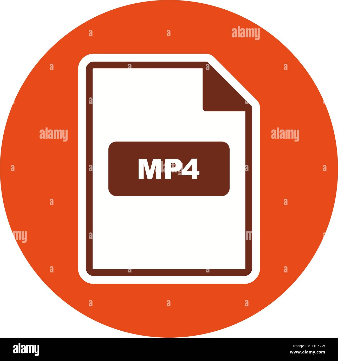 Illustration MP4 Icon Stock Photo - Alamy