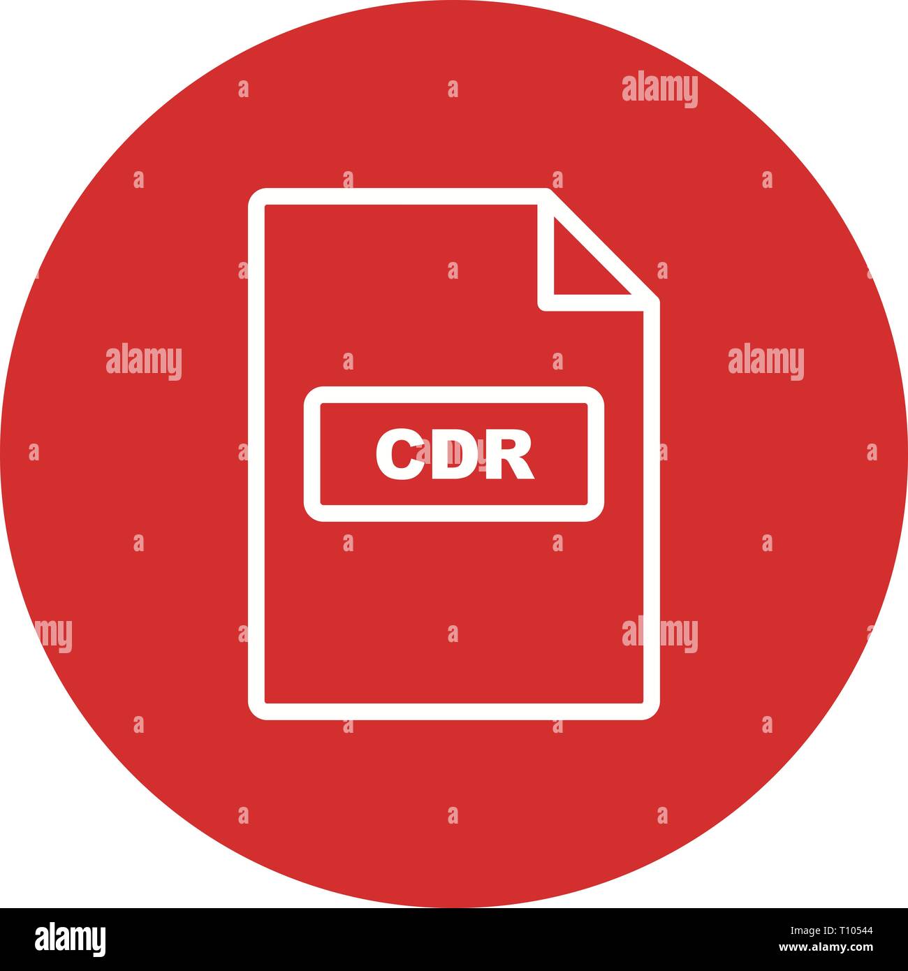 Illustration CDR Icon Stock Photo - Alamy