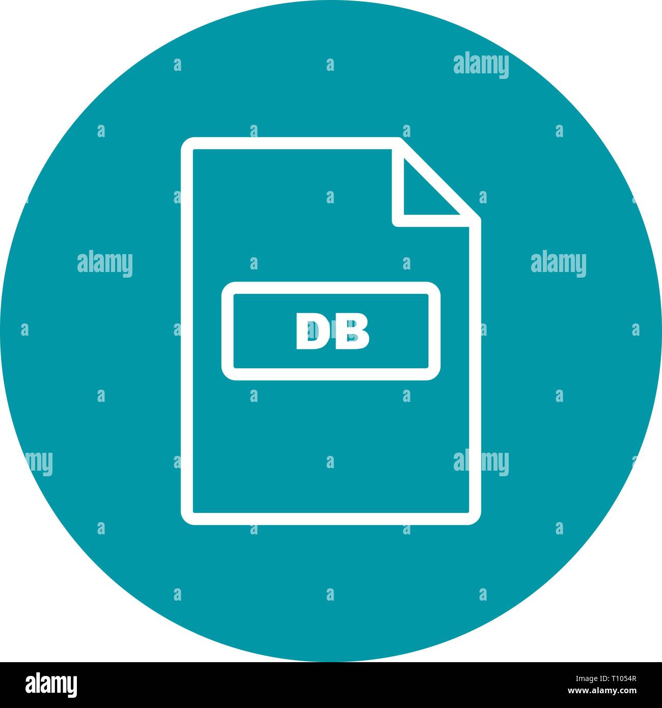 Illustration DB Icon Stock Photo - Alamy