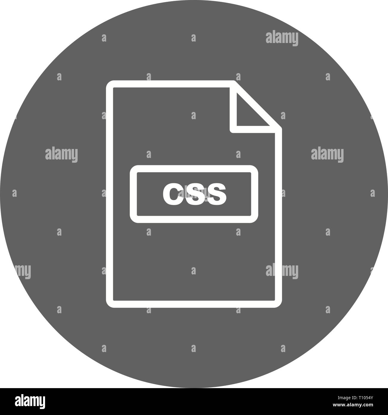 Illustration CSS Icon Stock Photo - Alamy