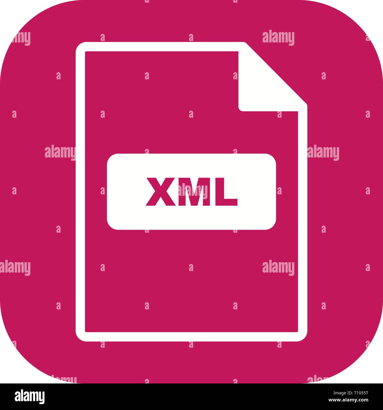 Illustration XML Icon Stock Photo - Alamy