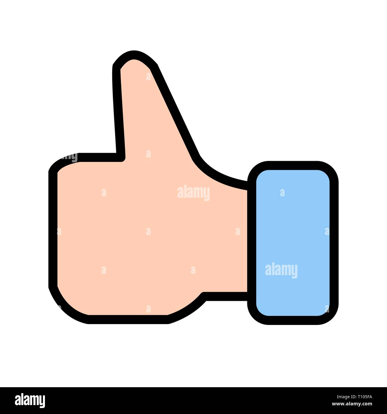 Illustration Like Icon Stock Photo - Alamy