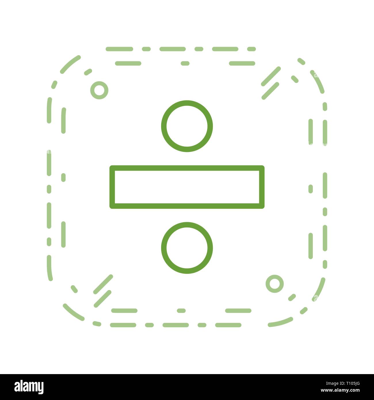 Illustration Divide Icon Stock Photo - Alamy