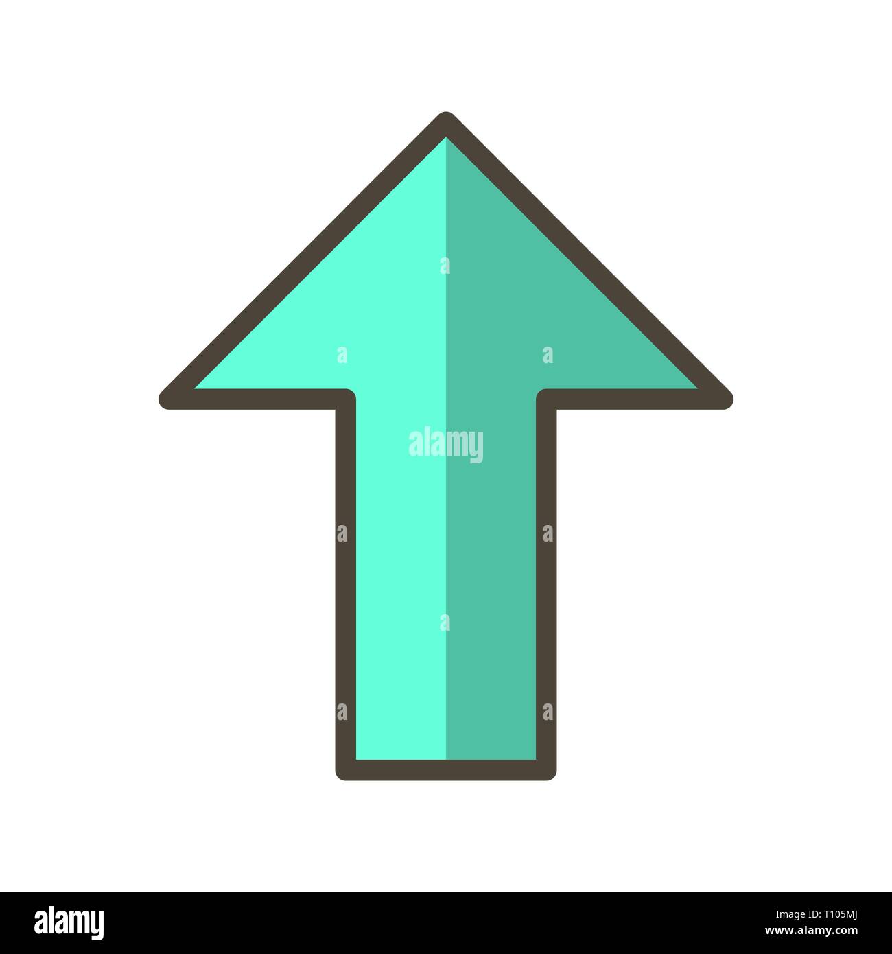 Illustration Up Icon Stock Photo - Alamy
