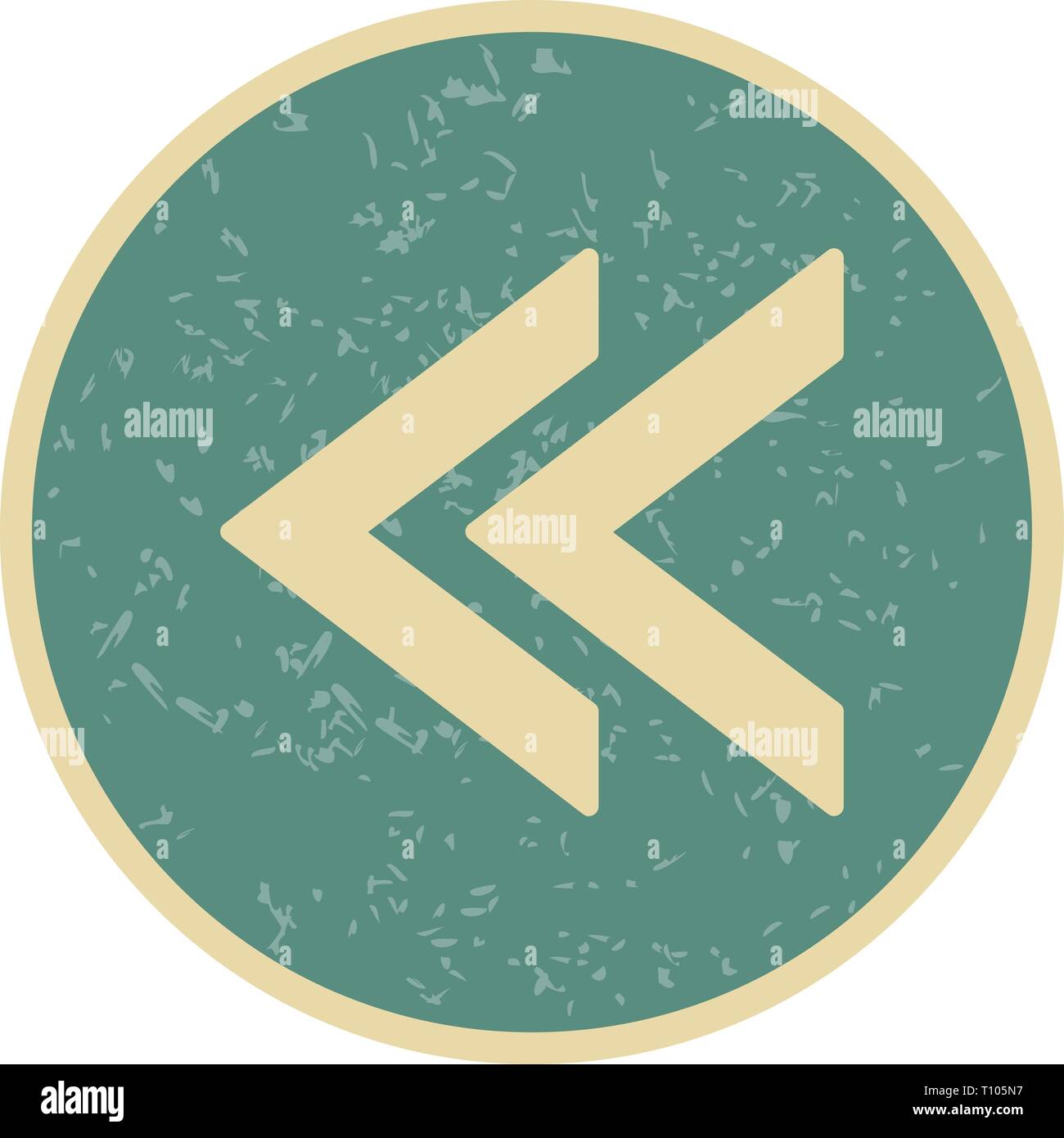 Illustration Previous Icon Stock Photo - Alamy