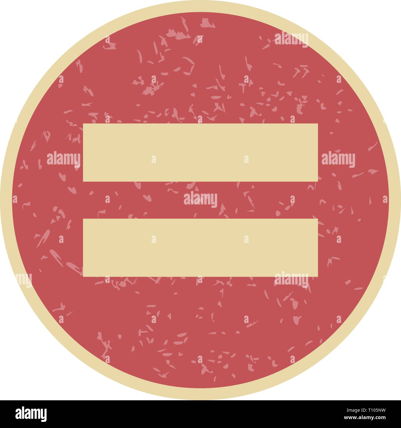 Illustration Equal To Icon Stock Photo - Alamy