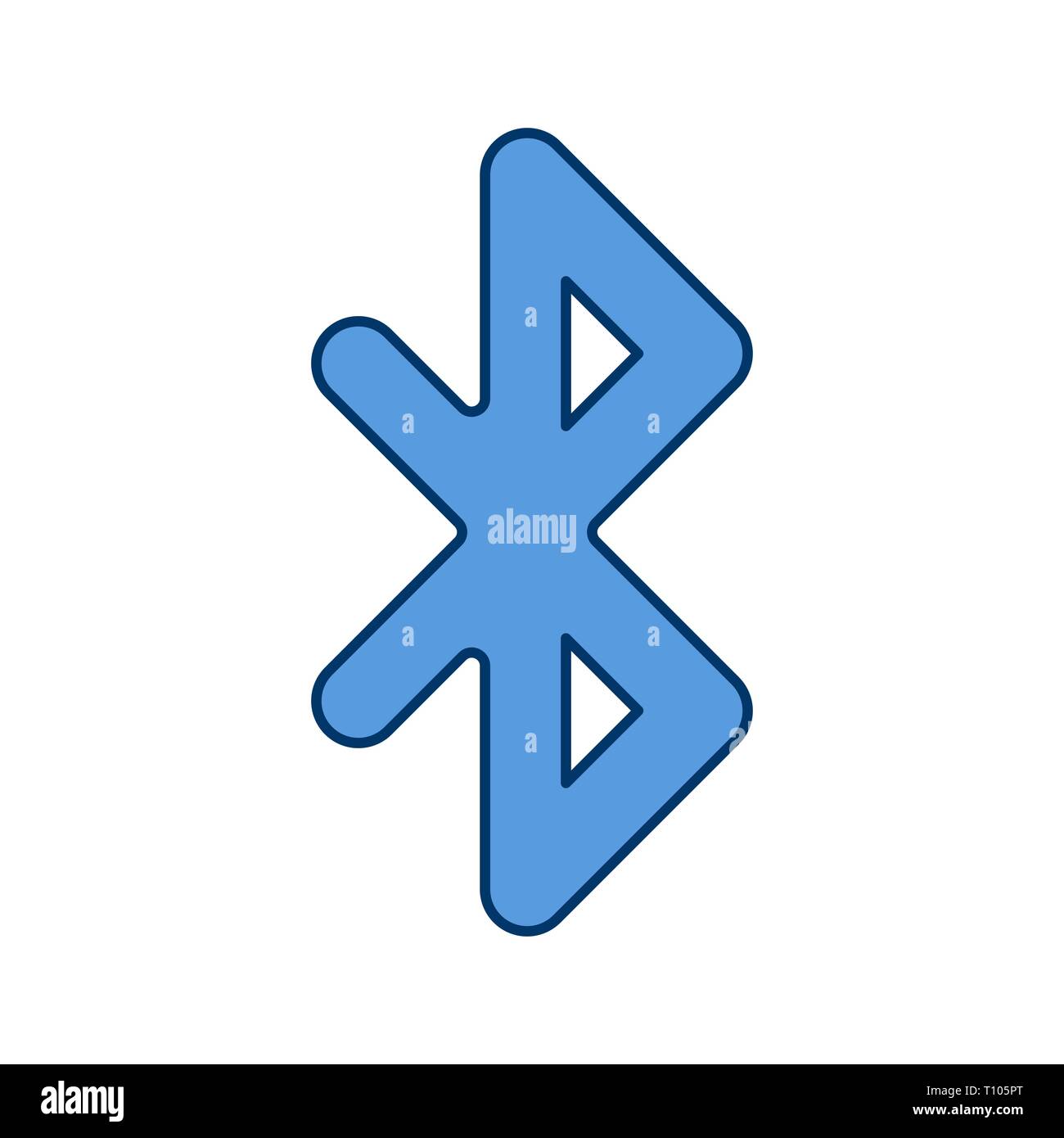Illustration Bluetooth Icon Stock Photo - Alamy