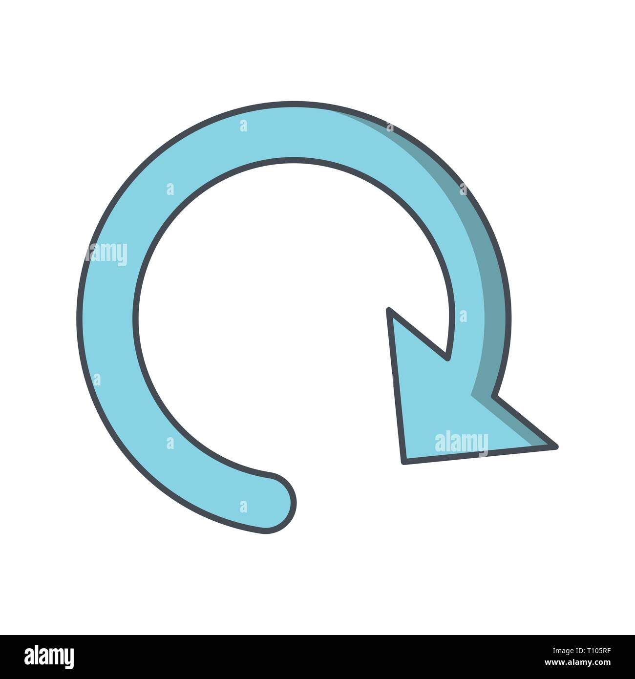 Illustration Reload Icon Stock Photo - Alamy