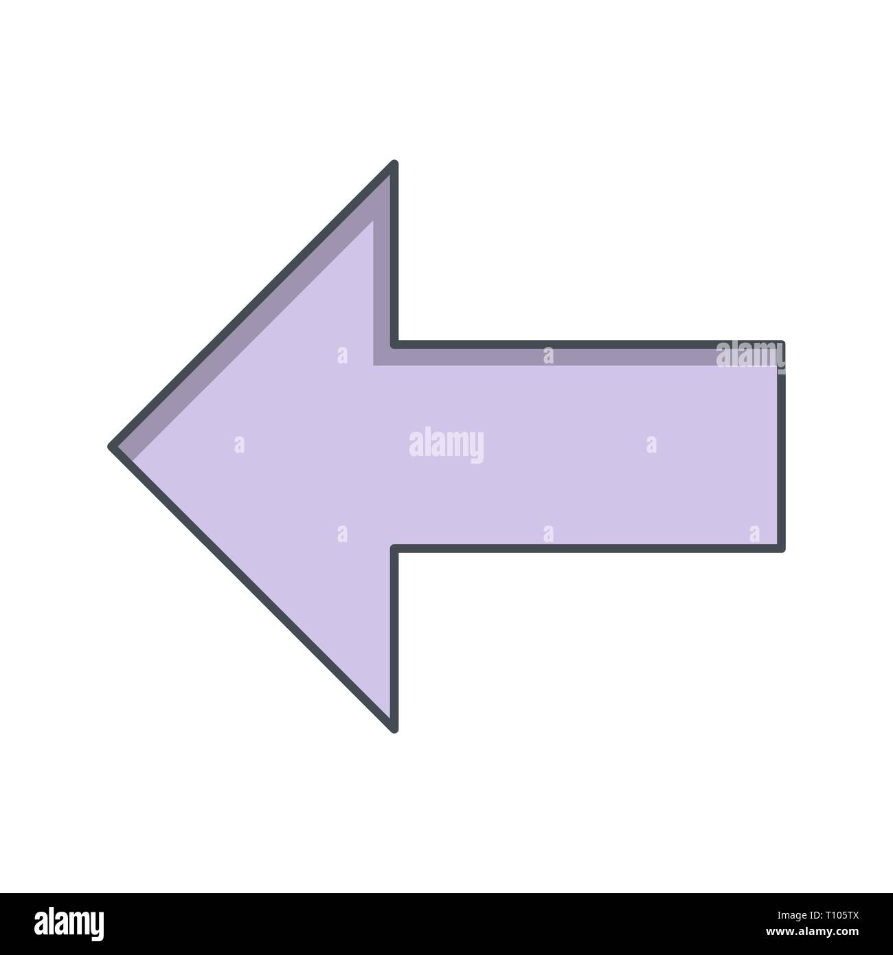 Illustration Left Icon Stock Photo - Alamy