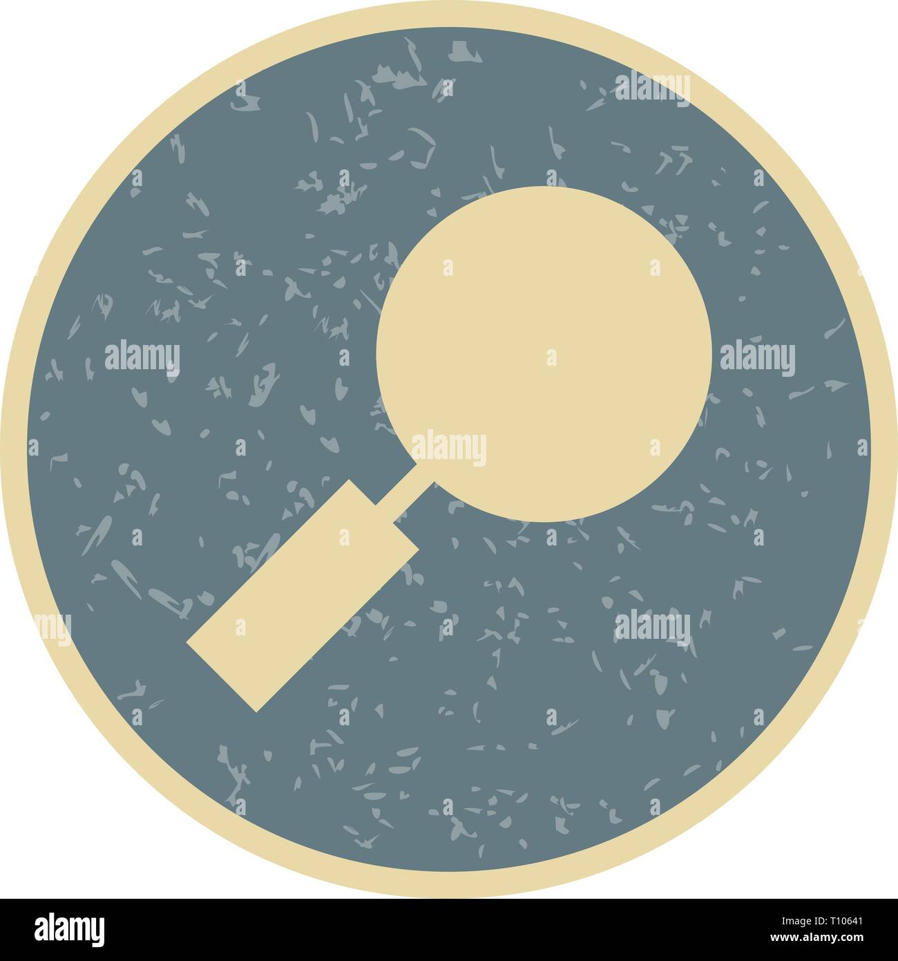 Illustration Magnifying Glass Icon Stock Photo - Alamy