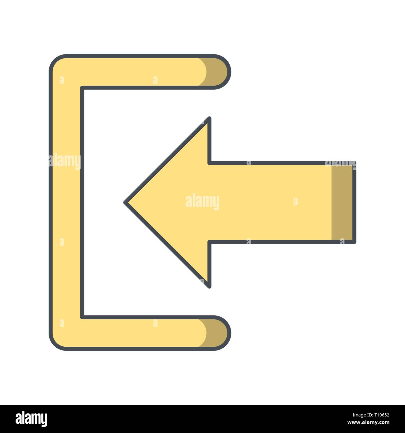 Illustration Sign In Icon Stock Photo - Alamy