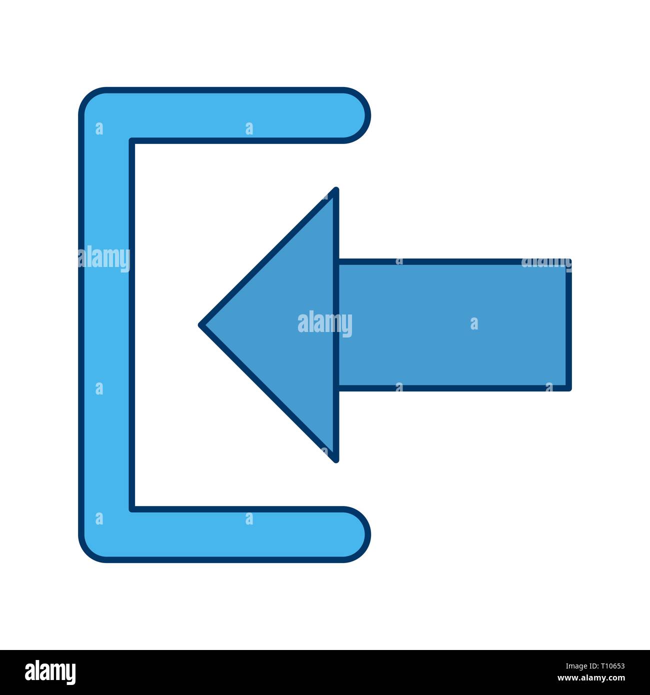 Illustration Sign In Icon Stock Photo - Alamy