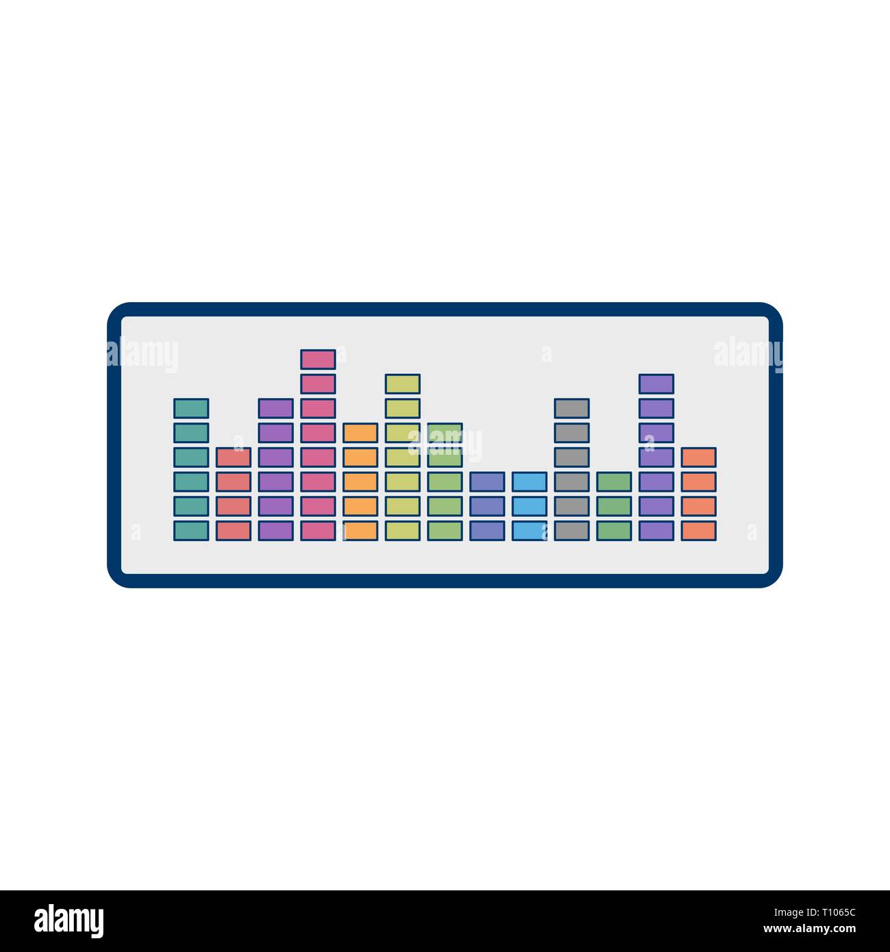 Illustration Sound Beats Icon Stock Photo - Alamy