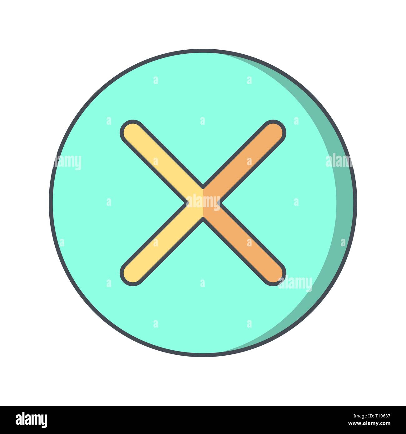 Cancel all its 2 Cut Out Stock Images & Pictures - Alamy