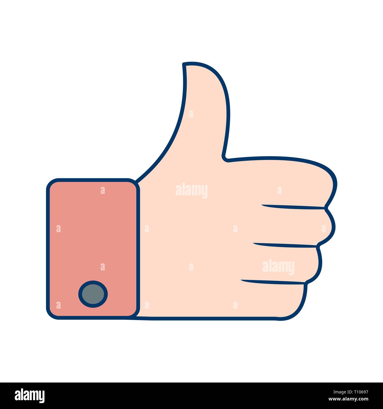 Illustration Like Icon Stock Photo - Alamy